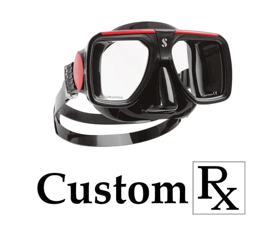 Custom Prescription ScubaPro Solara Dive Mask Bifocal Prism Astigmatism ...