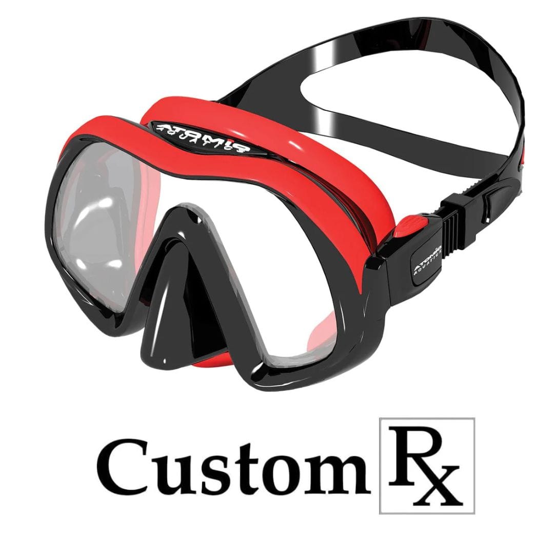 Custom Prescription Atomic Aquatics Venom Frameless Scuba Dive Mask ...
