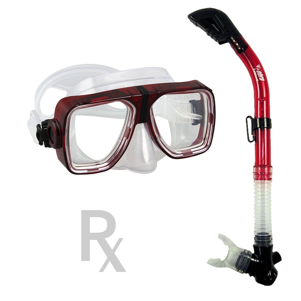 PROMATE Scope Snorkeling Scuba Diving Prescription Mask with Ultra Dry ...